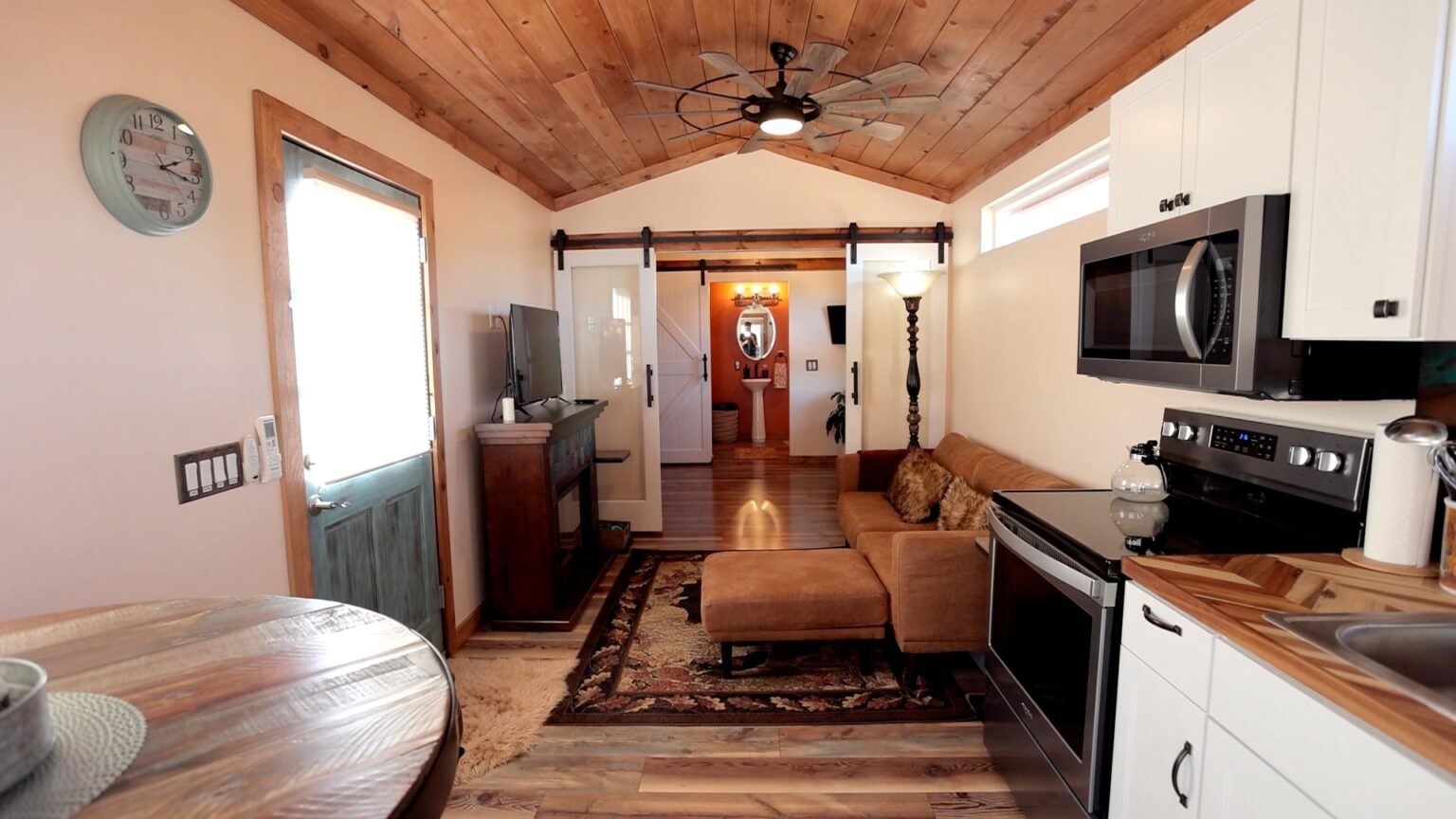 Tiny House Expedition - Her Two Tiny Houses Connected by a Deck