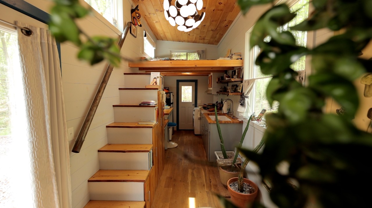 Tiny House Expedition - Newlywed Grad Students’ Book-Filled Tiny House