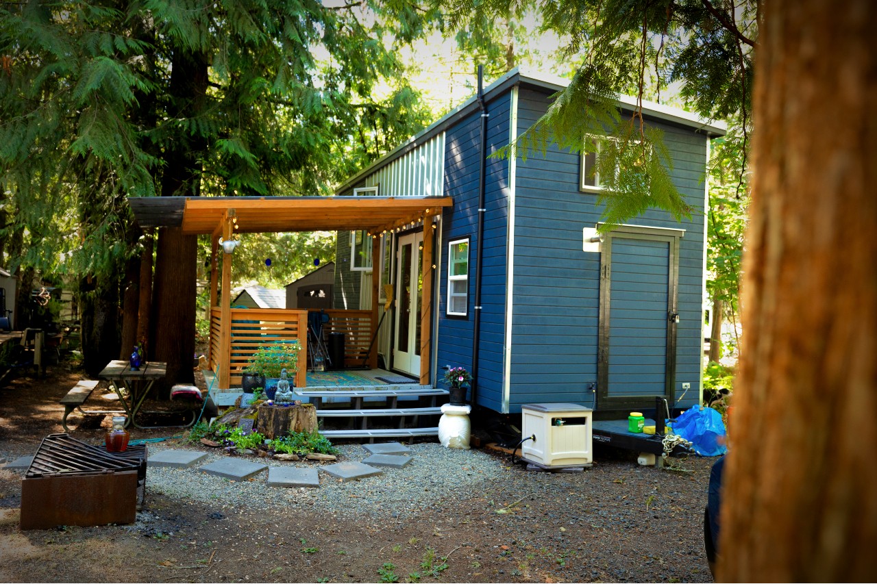 Tiny House Expedition - His & Hers Tiny Homes Parked Side by Side