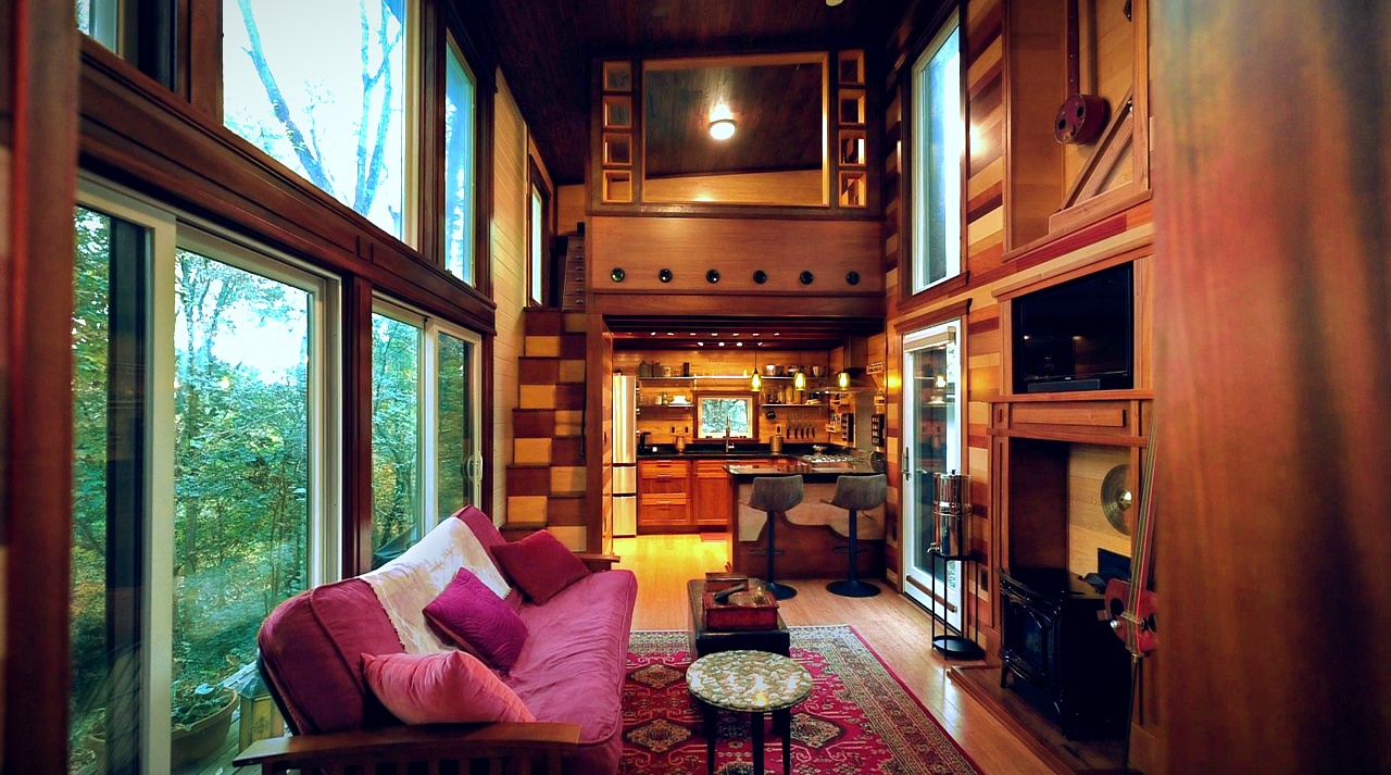 Tiny House Expedition - Mind-Blowing Tiny Home on Foundation built from ...