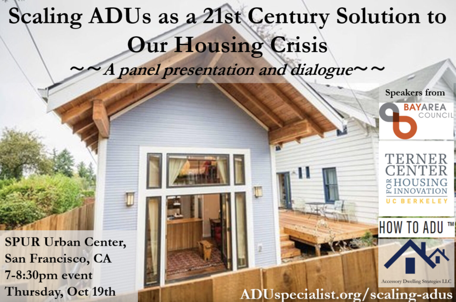 Scaling ADUs as a 21st Century Solution to our Housing Crisis - Panel ...