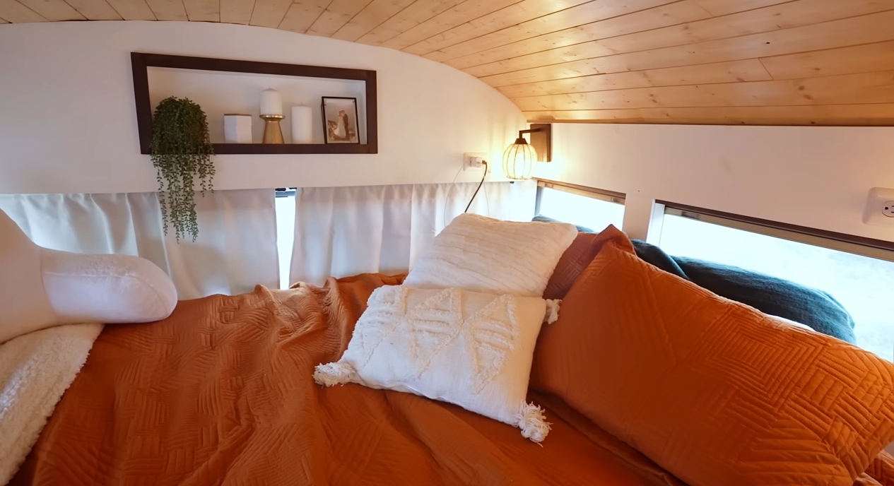 Tiny House Expedition - Couple built Stunning Skoolie Tiny Home for $35k!