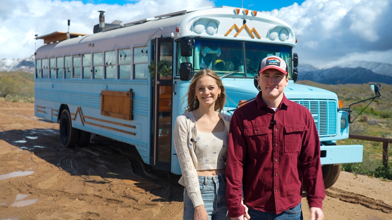 Tiny House Expedition - Couple built Stunning Skoolie Tiny Home for $35k!